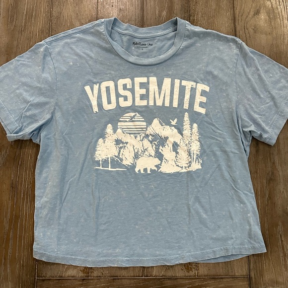 Rebellious One | Tops | Rebellious One Sky Blue Tee | Poshmark